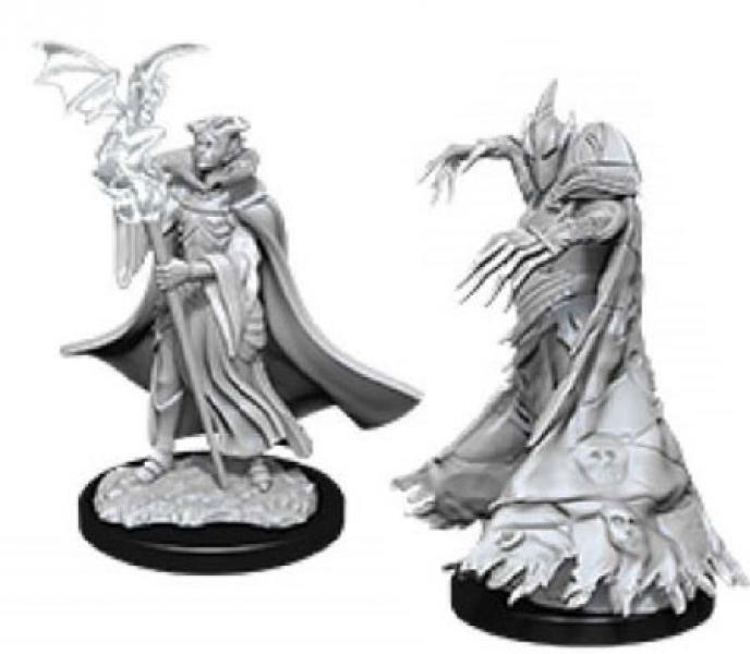 Pathfinder Battles Deep Cuts Unpainted Miniatures: Cultist & Devil (W12 ...