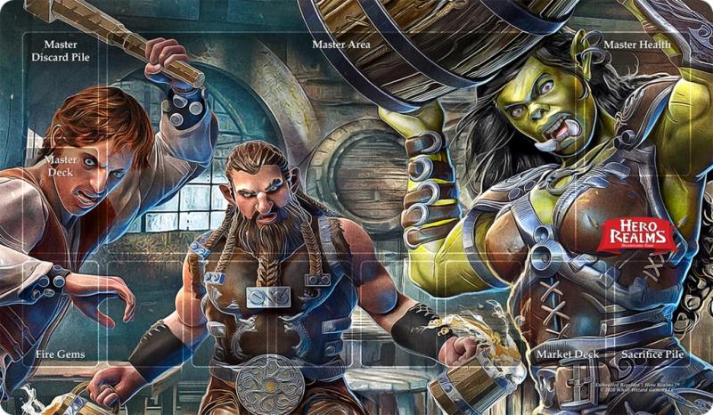Hero Realms Playmat: Enthralled Regulars | Accessories | Rules of Play