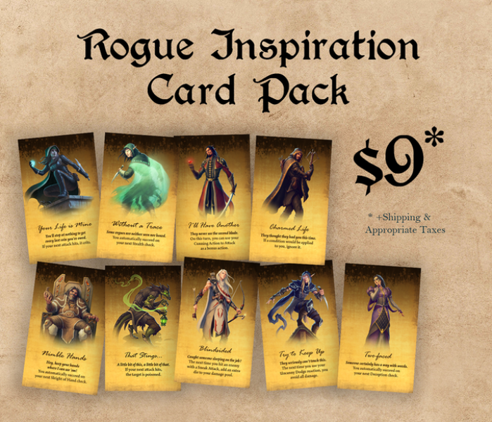 PolyHero Inspiration Cards Rogue Pack [ Pre-order ] — Rules of Play
