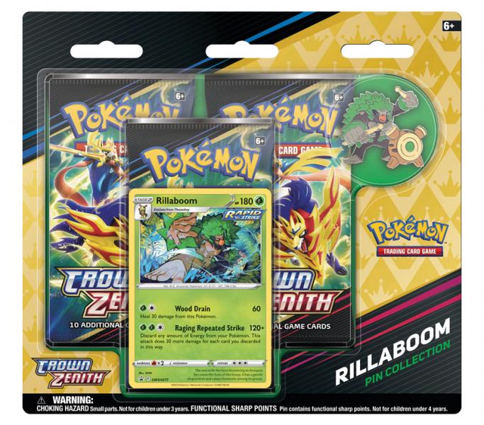 Pokemon TCG: Sword & Shield 12.5 Crown Zenith Pin Collection – Rillabo ...