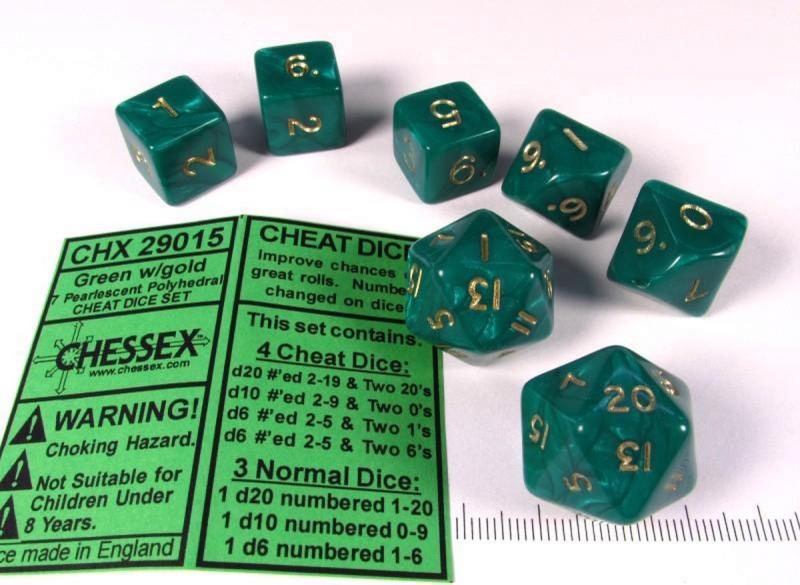 Cheater's Dice Set - Green — Rules of Play